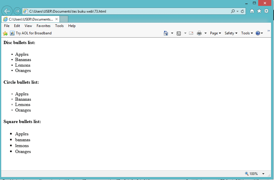 List HTML - Pengertian, Fungsi Dan Jenis Dan Tutorial List HTML Terlengkap!