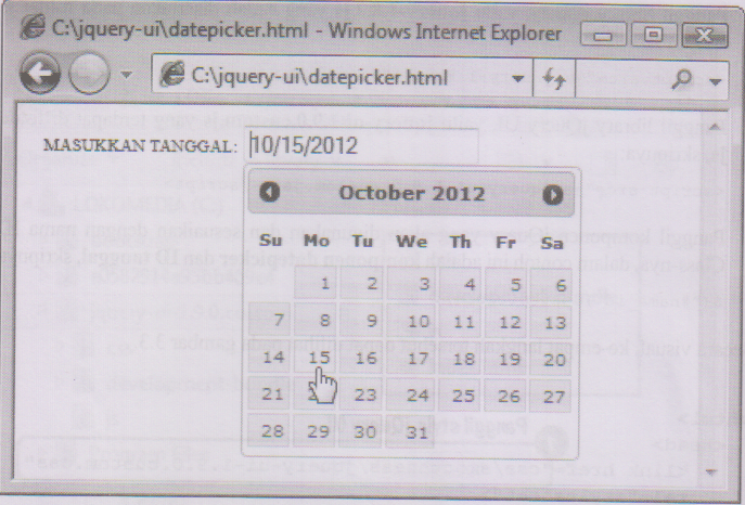 Teknik Dasar Menggunakan jQuery UI Lengkap Dengan Contoh Listing Program