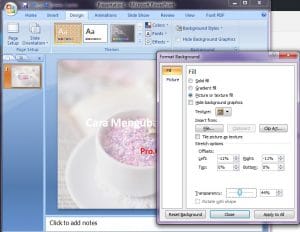 Cara Membuat Background Pada Power Point Sesuai Keinginan