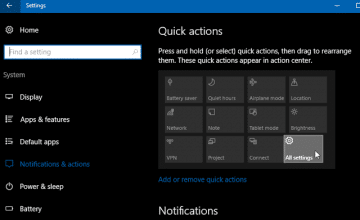 Cara Mengatur Tombol Quick Actions Di Action Center Windows 10, Sangat Mudah!