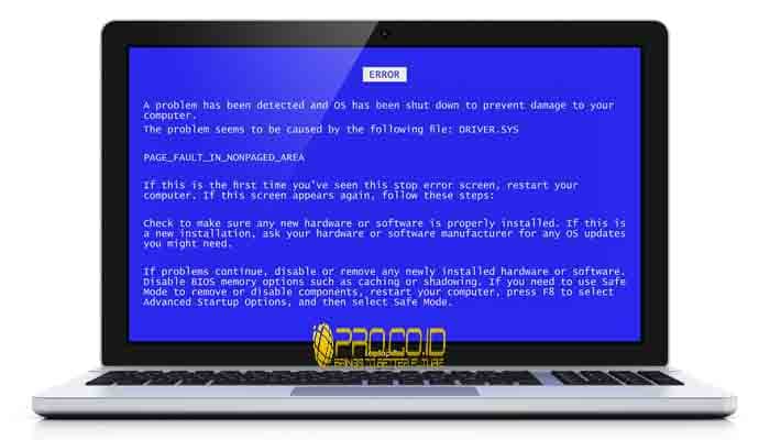 8 Cara Mengatasi Blue Screen dan Penyebab Blue Screen Pada Laptop/PC