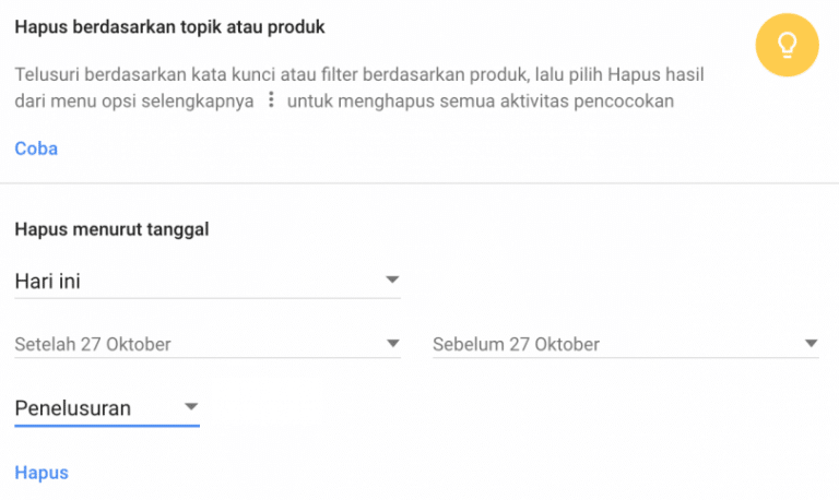 Begini, Cara Menghapus Riwayat Pencarian di Google, Sangat Mudah!