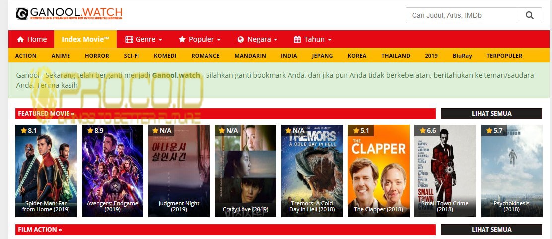 Situs Nonton Film Online (Streaming) Gratis Subtitle Indonesia Terbaik