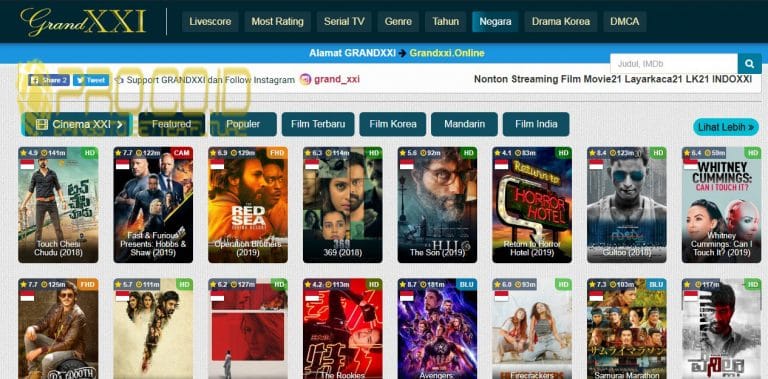 Situs Nonton Film Online (Streaming) Gratis Subtitle Indonesia Terbaik