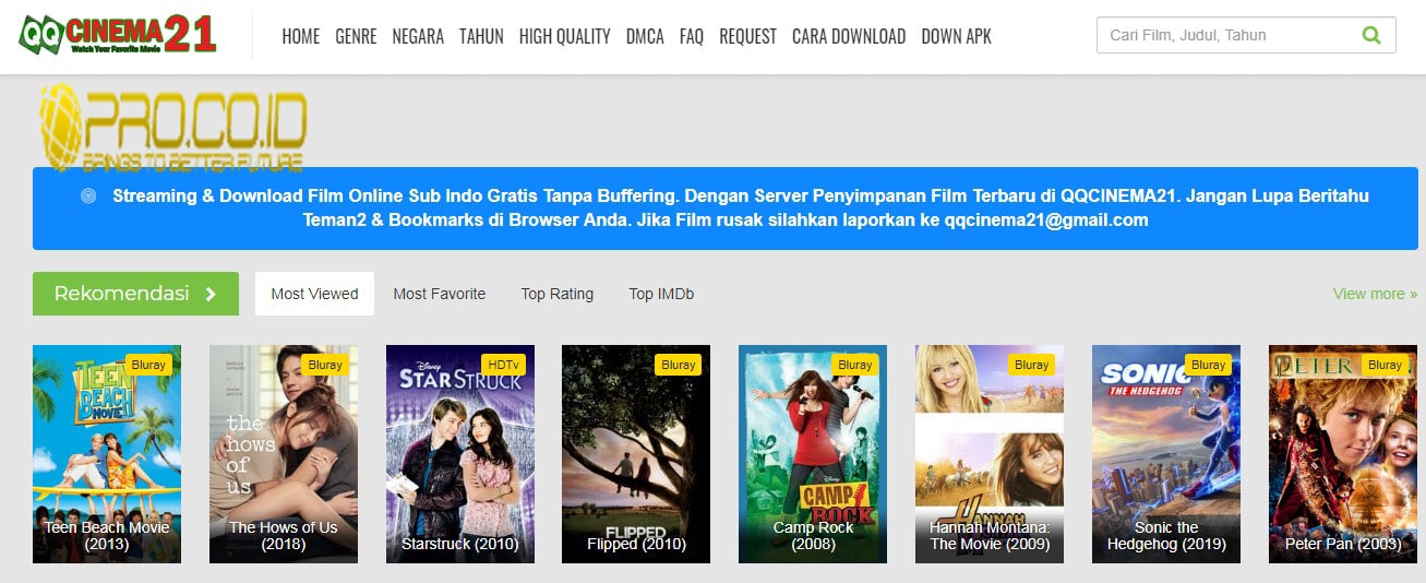 Situs Nonton Film Online (Streaming) Gratis Subtitle Indonesia Terbaik