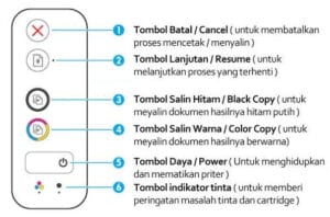 Cara Reset Printer HP 2135 Lampu Indikator Kedip Bergantian